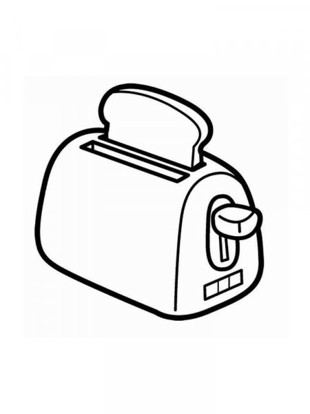 Toaster coloring pages