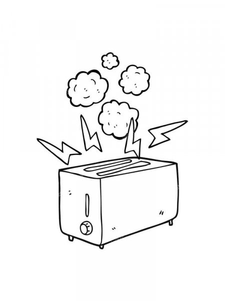 Toaster coloring pages