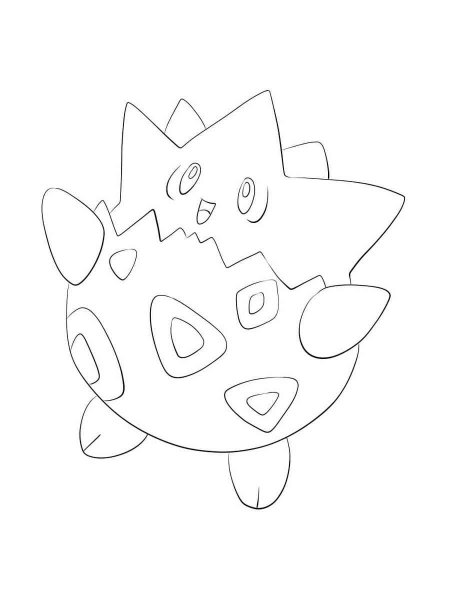 Togepi Pokemon coloring pages