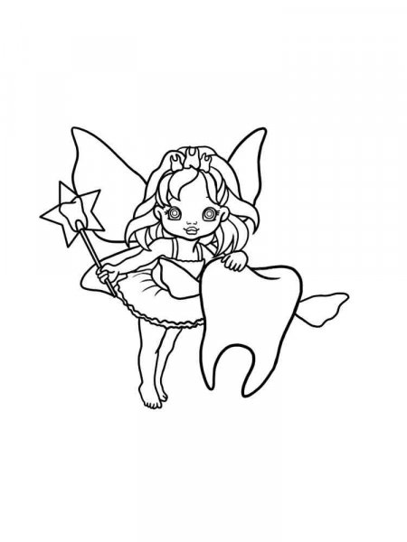 Tooth Fairy coloring pages