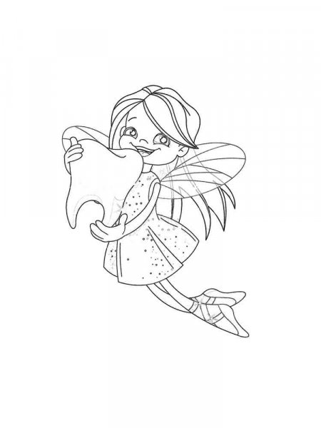 Tooth Fairy coloring pages