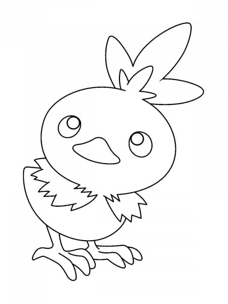 Pokemon Torchic coloring pages - Free Printable