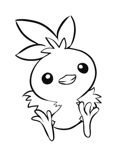 Pokemon Torchic coloring pages - Free Printable