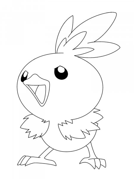 Pokemon Torchic coloring pages - Free Printable