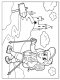 Tourist coloring pages