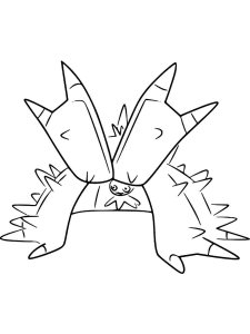 Toxapex Pokemon coloring pages