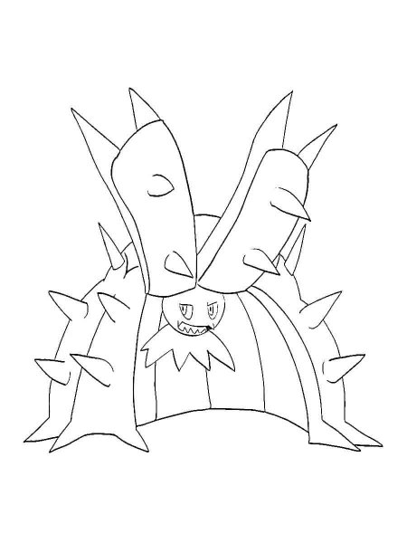 Toxapex Pokemon coloring pages