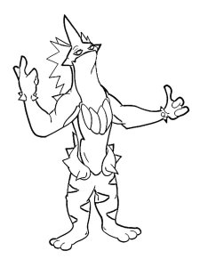 Toxtricity Pokemon coloring pages