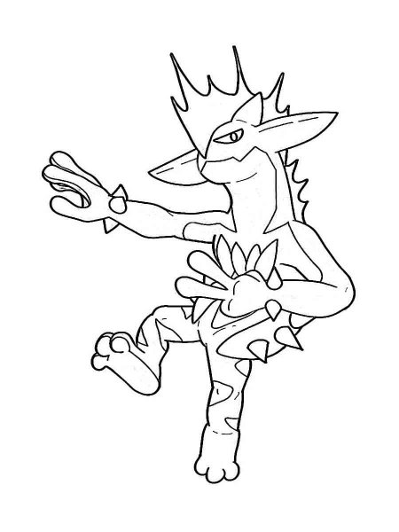 Toxtricity Pokemon coloring pages