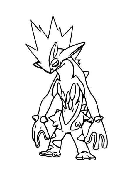 Toxtricity Pokemon coloring pages