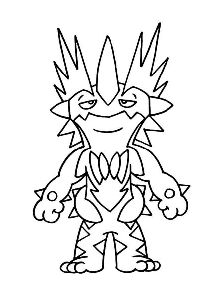 Toxtricity Pokemon coloring pages