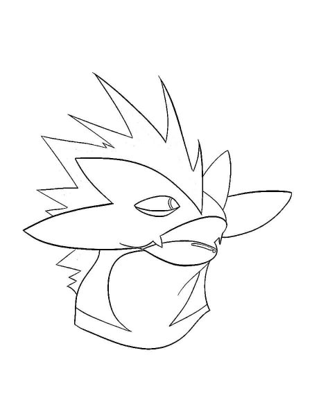 Toxtricity Pokemon coloring pages