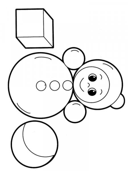 Toy coloring pages