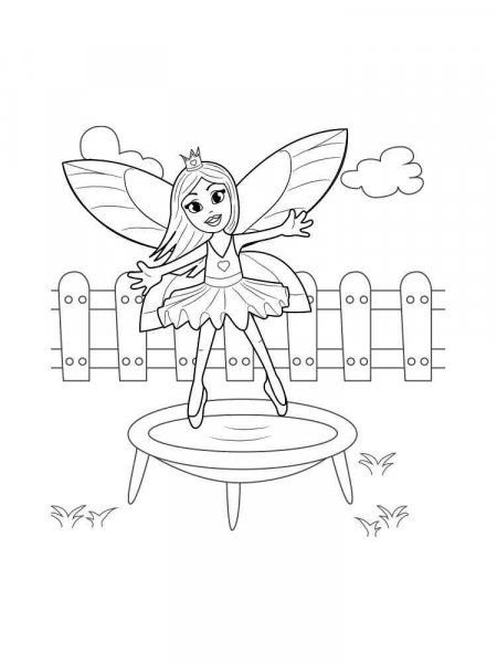 Trampoline coloring pages