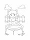 Trampoline coloring pages