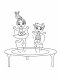Trampoline coloring pages