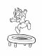 Trampoline coloring pages