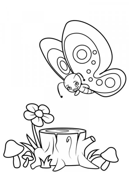 Tree Stump coloring pages
