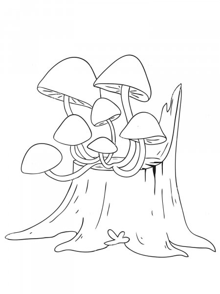 Tree Stump coloring pages