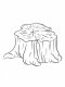 Tree Stump coloring pages
