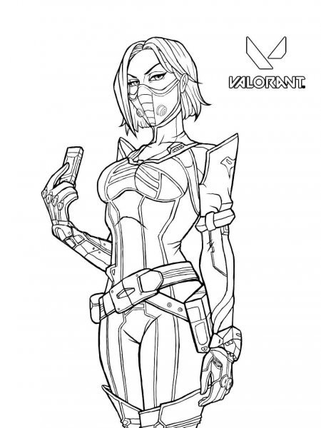 Valorant coloring pages