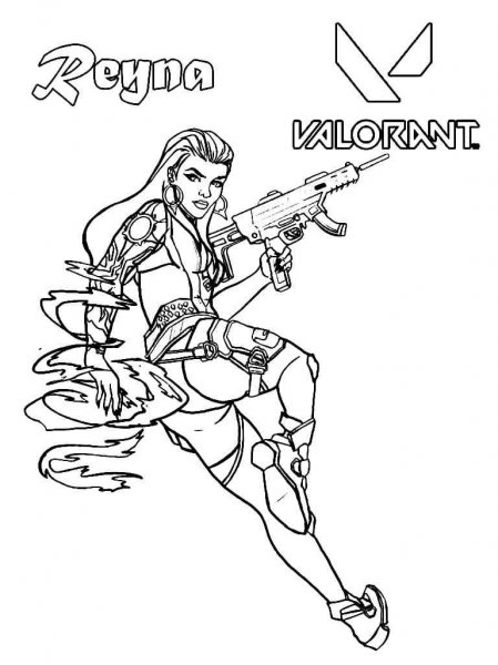 Valorant coloring pages