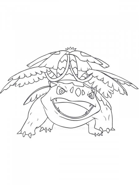 Pokemon Venusaur coloring pages - Free Printable