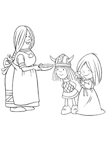 Vic the Viking coloring pages