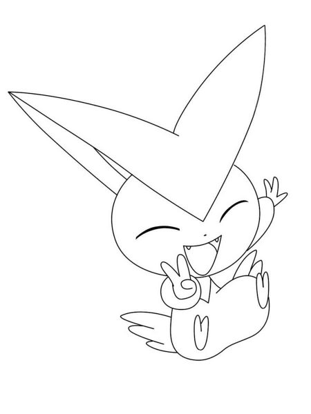 Victini Pokemon coloring pages