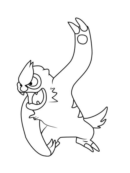 Vigoroth Pokemon coloring pages