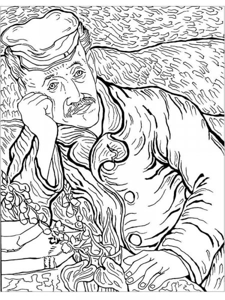 Vincent van Gogh coloring pages