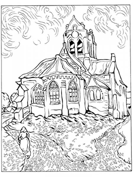 Vincent van Gogh coloring pages