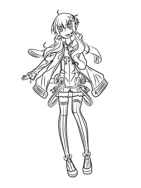 Vocaloid coloring pages