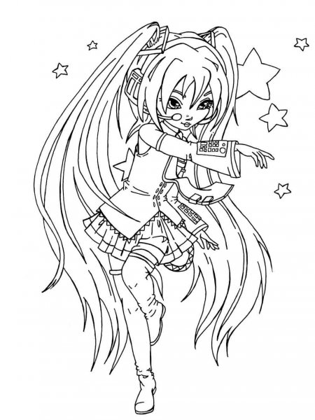 Vocaloid coloring pages