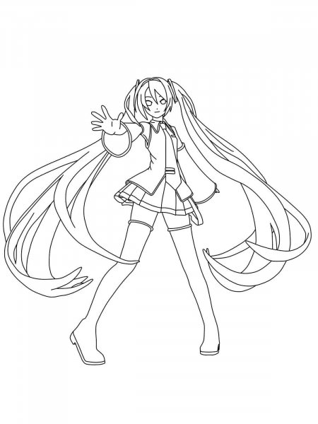 Vocaloid coloring pages