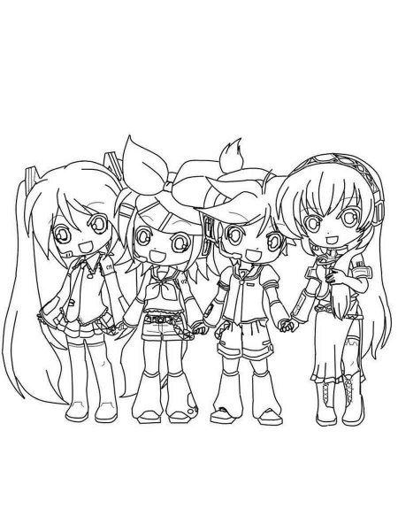 Vocaloid coloring pages