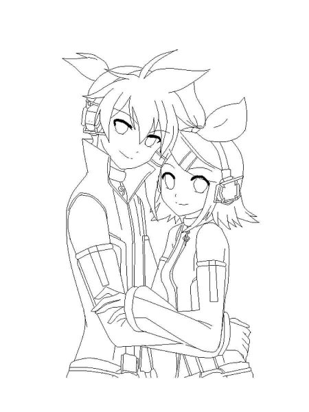 Vocaloid coloring pages