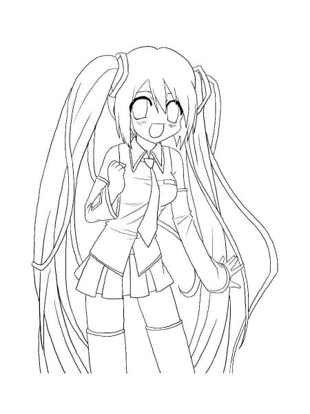 Vocaloid coloring pages