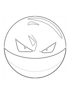 Pokemon Voltorb coloring pages - Free Printable