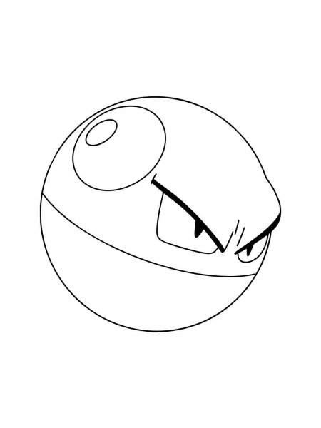 Pokemon Voltorb coloring pages - Free Printable