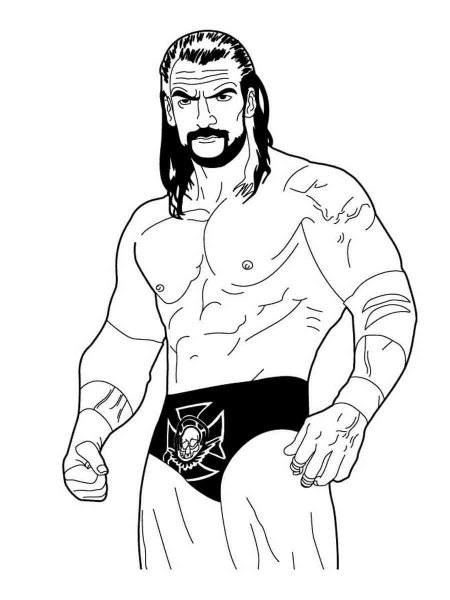 WWE coloring pages