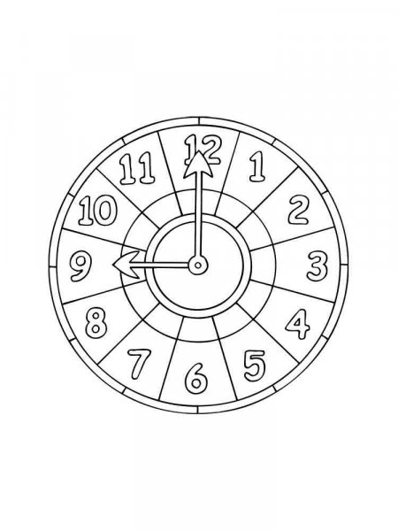 Watch and Clock coloring pages