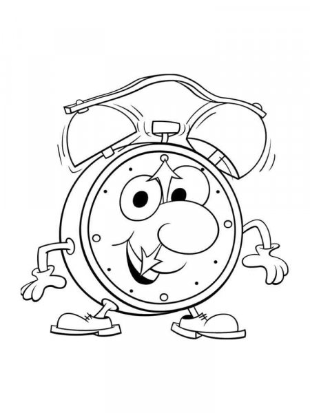 Watch and Clock coloring pages