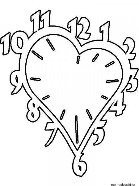 Watch and Clock coloring pages