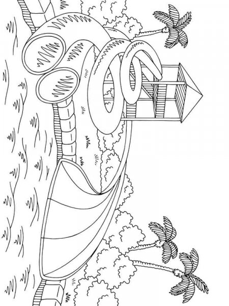 Water park coloring pages