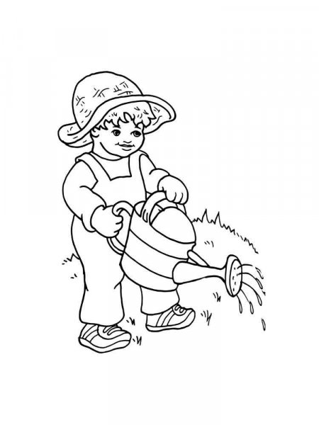 Watering Can coloring pages