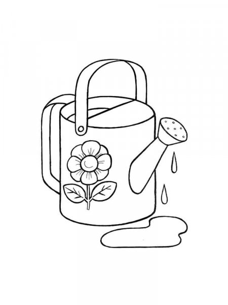 Watering Can coloring pages