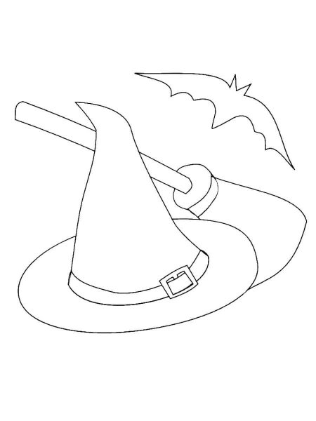 Witch Hat coloring pages