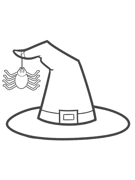 Witch Hat coloring pages