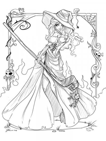 Wizard coloring pages